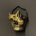Half Skull Mask Zombie Mask Gold Black - Etsy