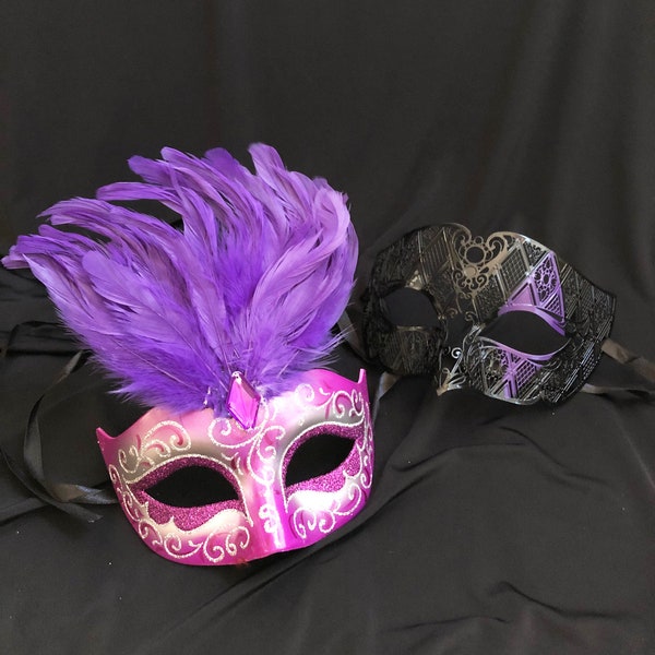 Purple Masks - Etsy
