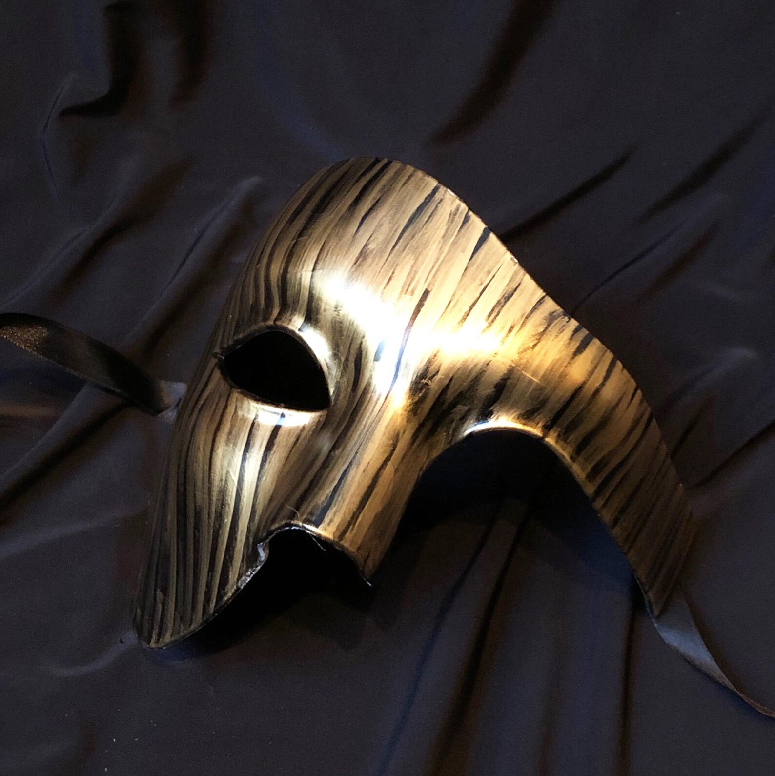 Abstract Phantom Mask Black and Gold Masquerade Mask - Etsy