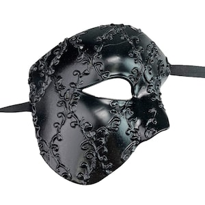 Gold Phantom of the Opera Men's Masquerade Mask - Etsy UK