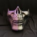 Half Skull Mask Zombie Mask Gold Black - Etsy