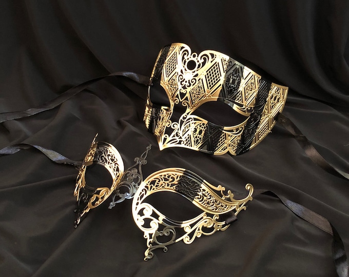 Couples Masquerade Ball Masks His and Hers Luxury Masks - Etsy
