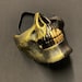 Half Skull Mask Zombie Mask Gold Black - Etsy