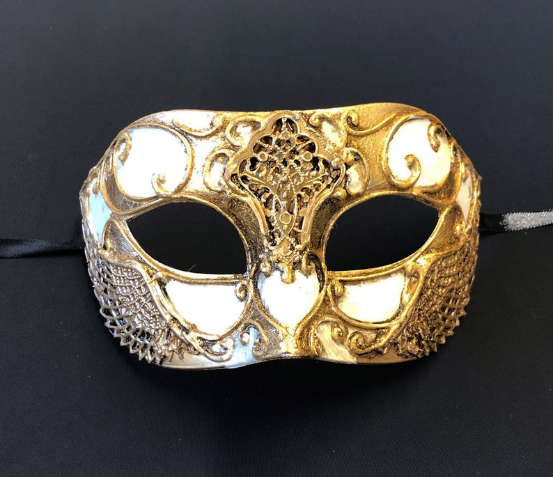 Angel Wing Masquerade Party Eye Mask Silver and Gold - Etsy