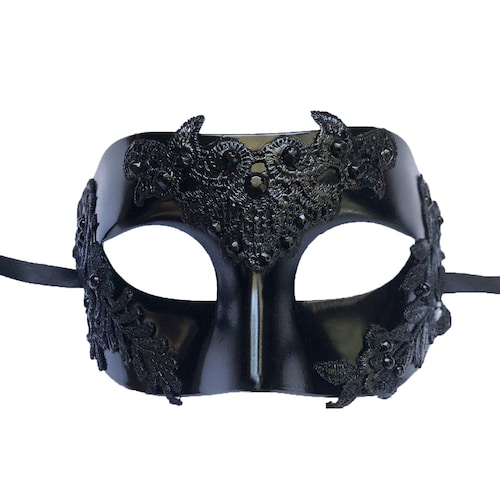 Roman Masquerade Party Eye Mask Black Silver Gold - Etsy