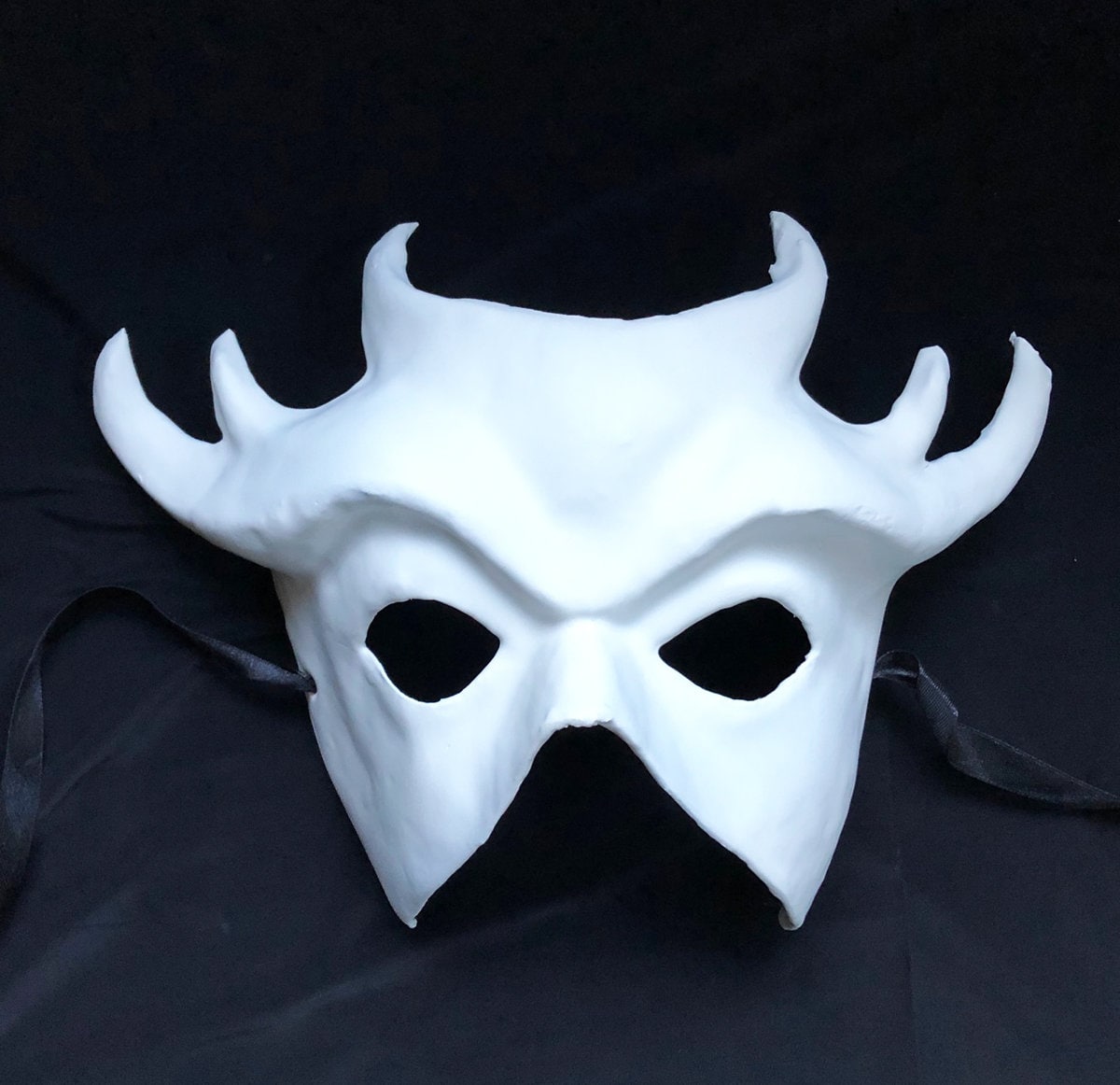 Paintable Horn Mask Paper Mache DIY Animal Mask - Etsy