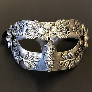 Roman Masquerade Party Eye Mask Black Silver Gold - Etsy