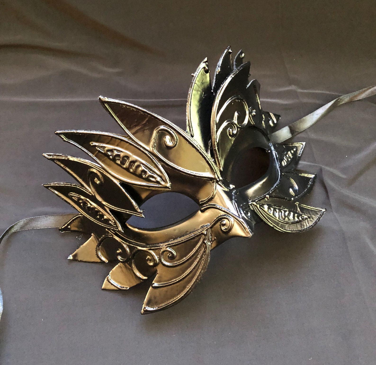 Black Hawk Masquerade Mask Venetian Bird Mask Black - Etsy