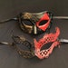 Men's Black and Red Mask Venetian Masquerade Masks - Etsy