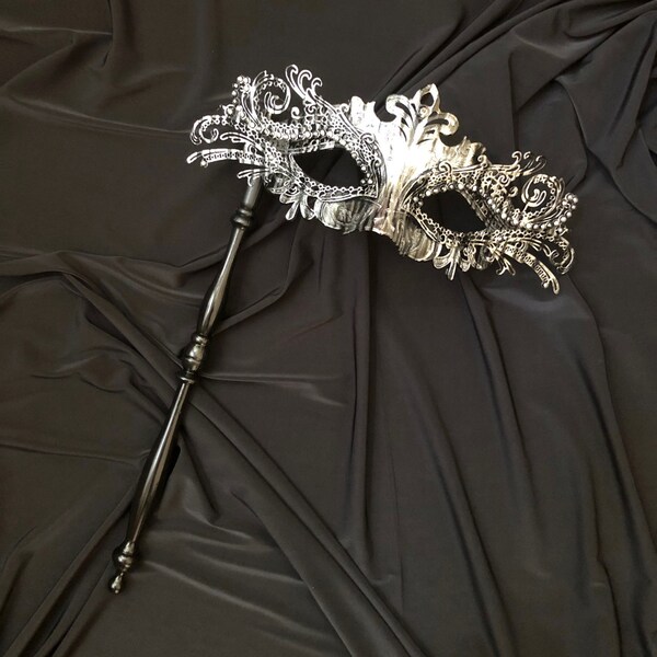 Mask on a Stick - Etsy