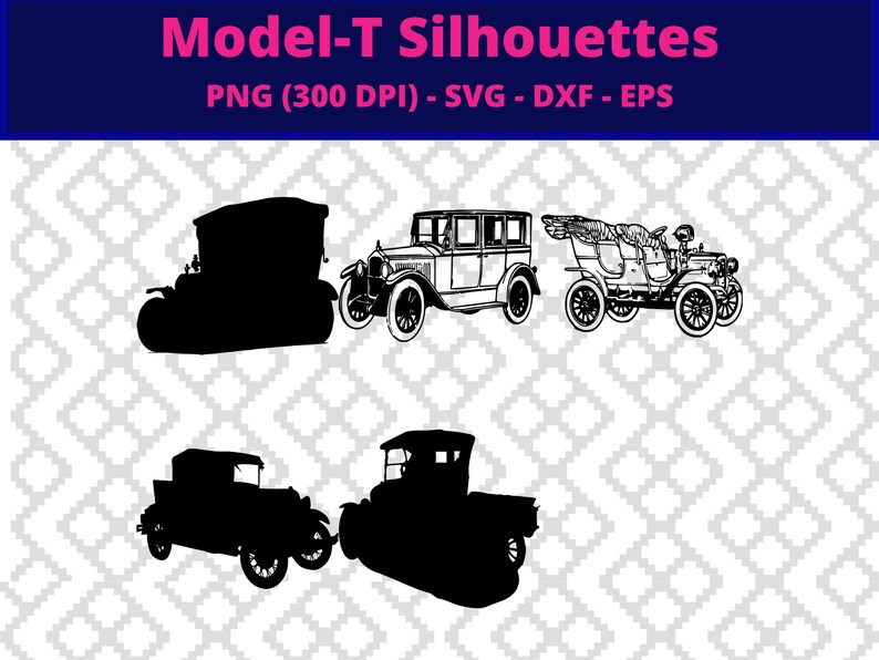 Model-t Svg, Model-t Monogram Silhouette, Model-t Svg Files Cricut ...