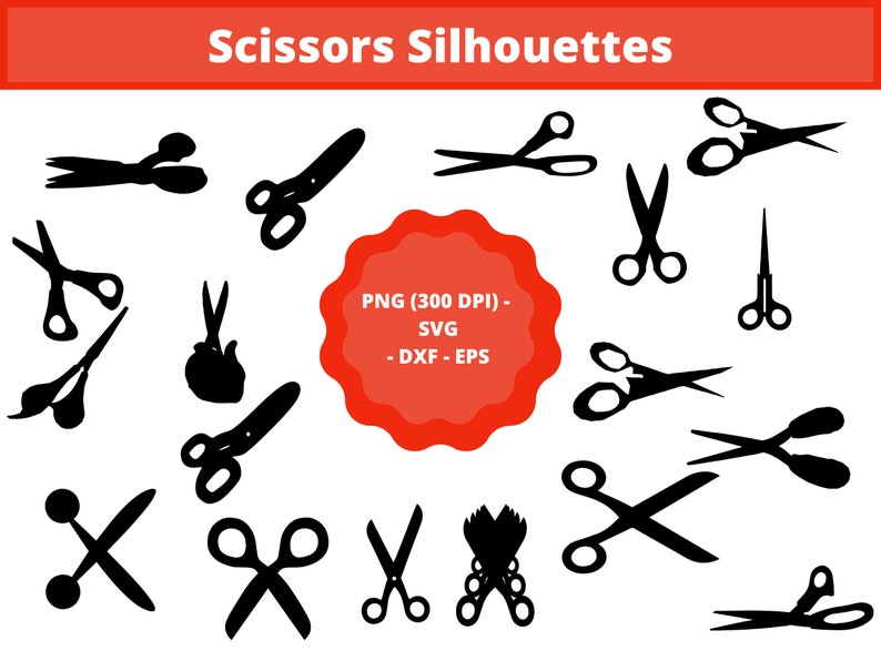 Scissors Svg Scissors Monogram Silhouette Scissors Svg Files - Etsy