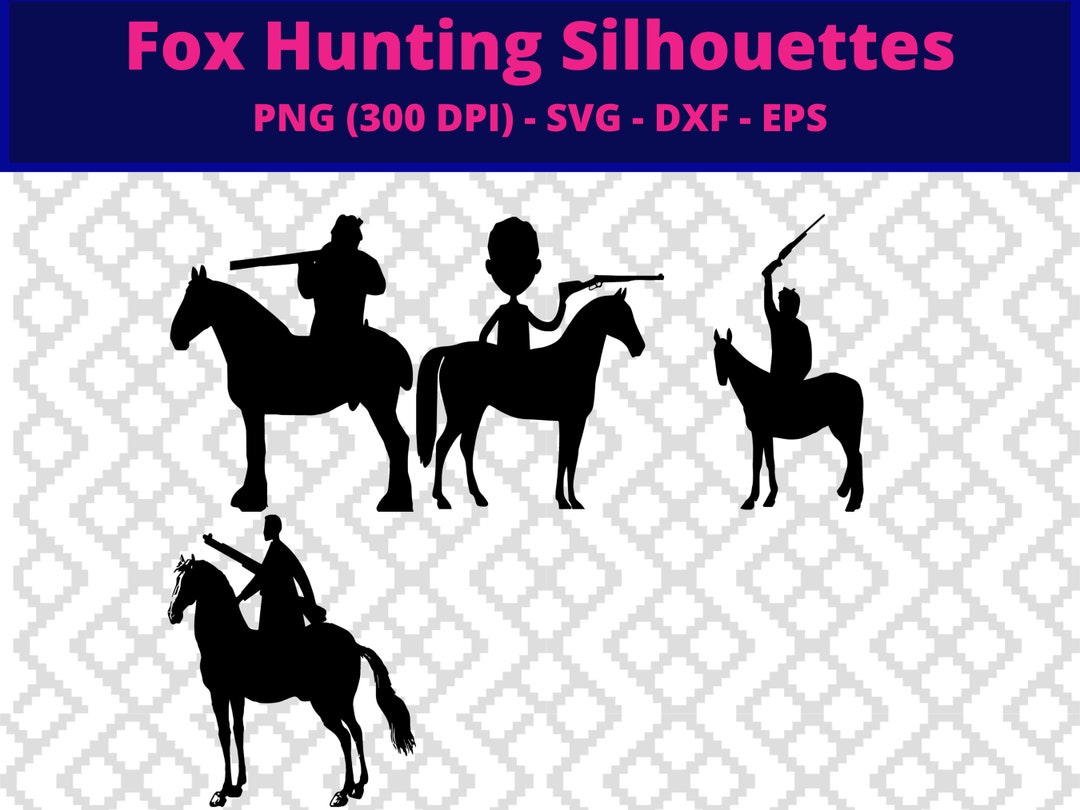 Fox Hunting Svg Fox Hunting Monogram Silhouette Fox Hunting - Etsy