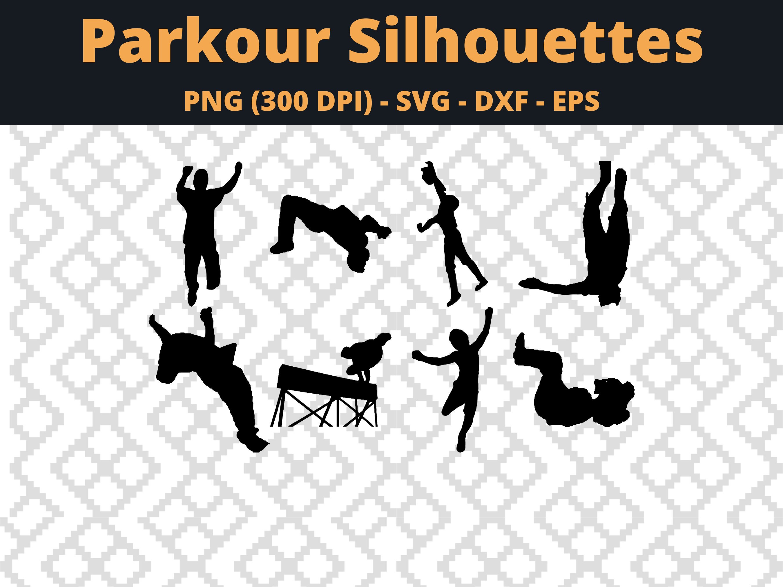Parkour Svg Parkour Monogram Silhouette Parkour Svg Files - Etsy