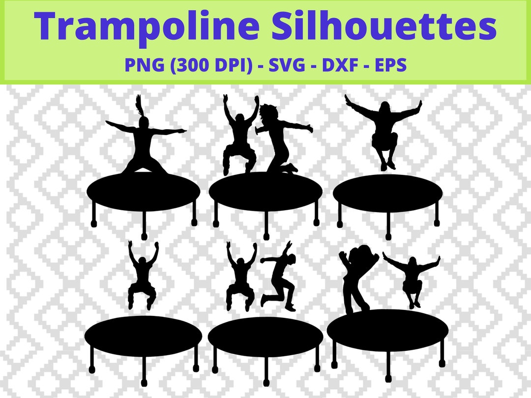 Trampoline Svg, Trampoline Monogram Silhouette, Trampoline Svg Files ...