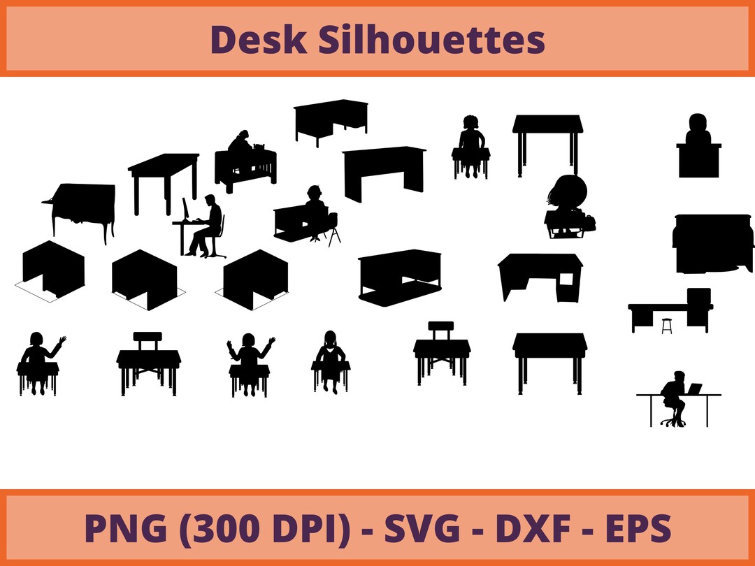Desk Svg, Desk Monogram Silhouette, Desk Svg Files Cricut, Desk Svg ...