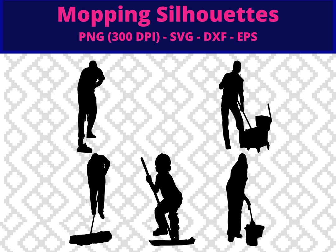 Mopping Svg Mopping Monogram Silhouette Mopping Svg Files - Etsy