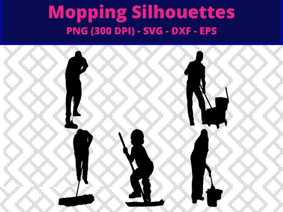 Mopping Svg Mopping Monogram Silhouette Mopping Svg Files - Etsy