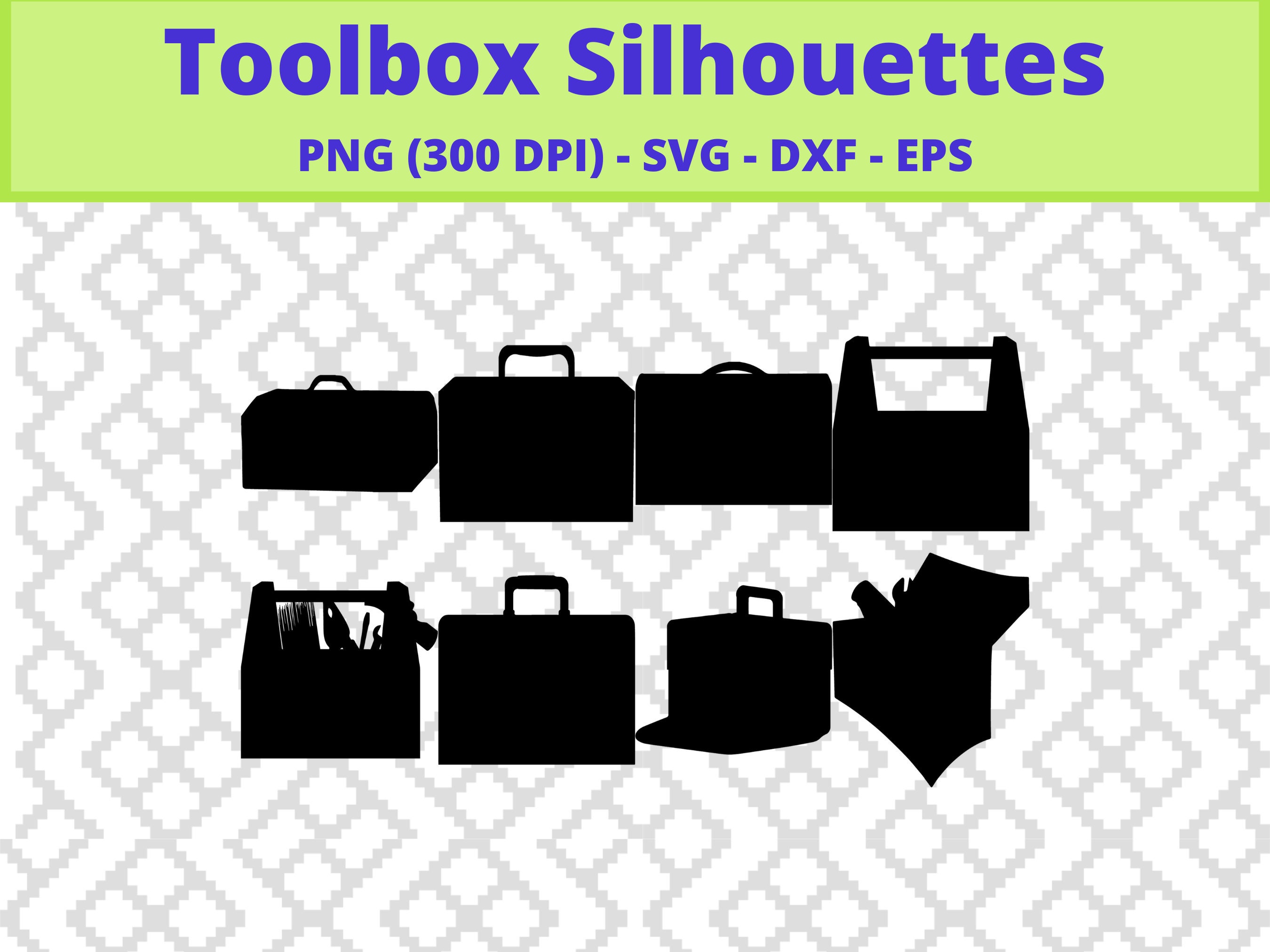 Toolbox Svg Toolbox Monogram Silhouette Toolbox Svg Files - Etsy