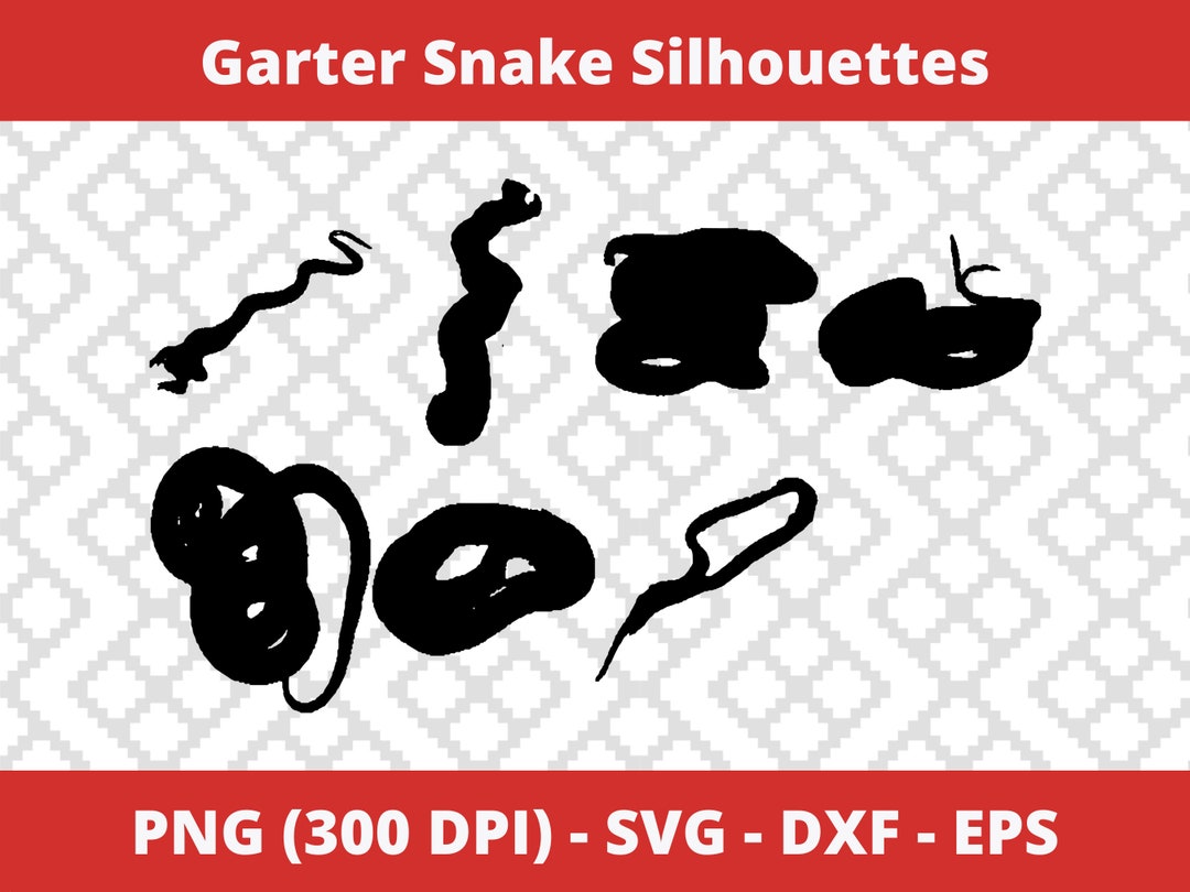 Garter Snake Svg Garter Snake Monogram Silhouette Garter - Etsy Australia