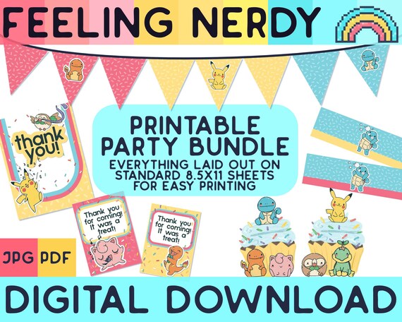 Pokemon Printable Party Decorations Free Printable Images For An EPIC