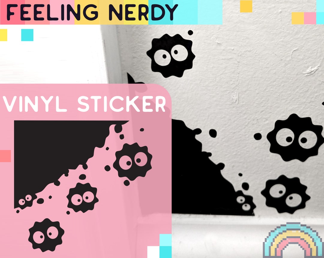 Soot Sprite Corner Vinyl Sticker - Etsy