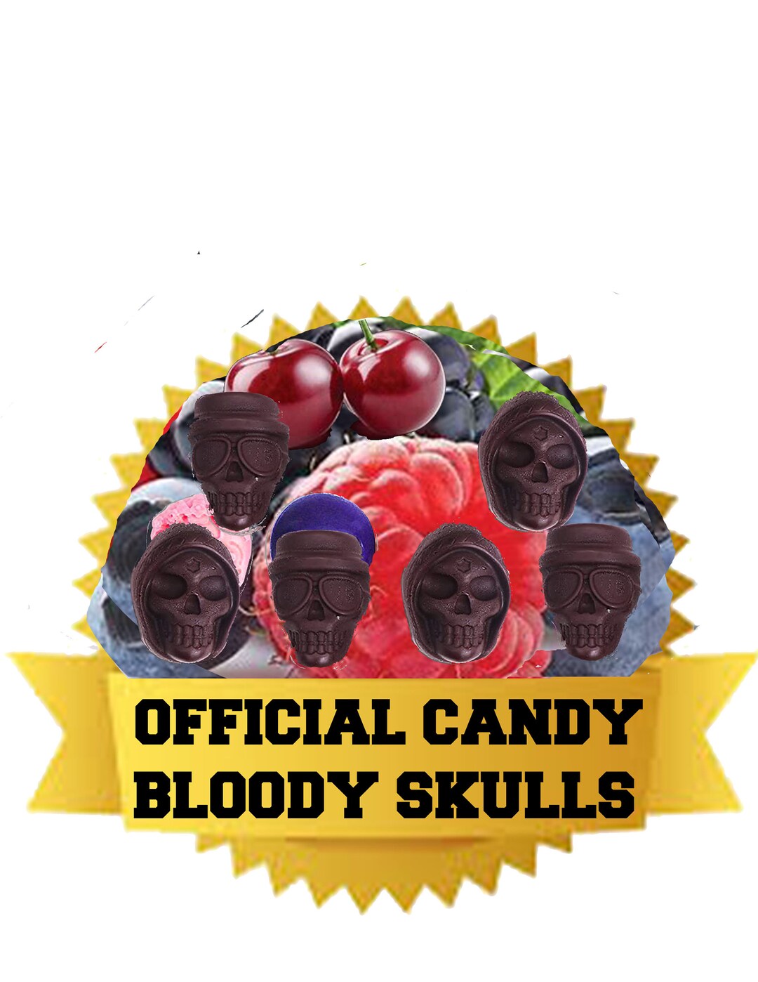 BLOODY SKULLS OFFICIAL healthy Candy - Etsy