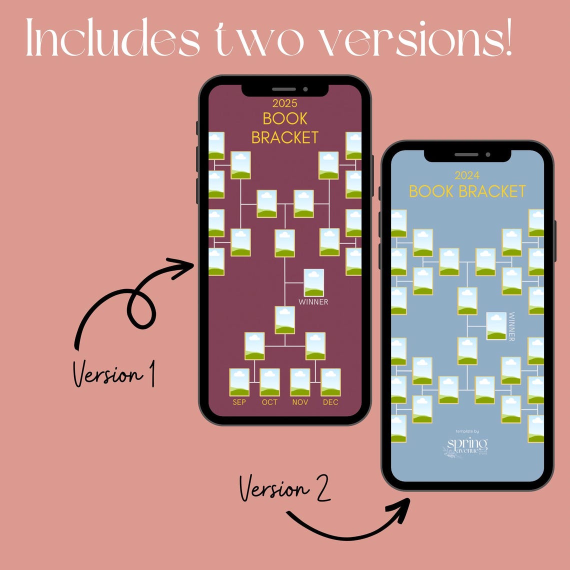 Instagram Book Bracket Template | Canva Template for Bookstagram ...
