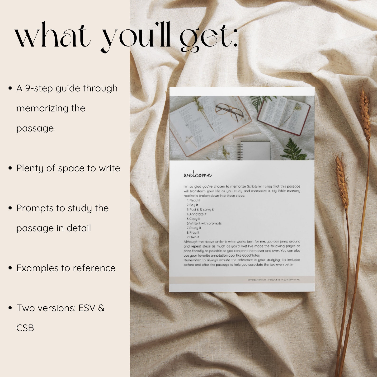 Psalm 100 Bible Memory Workbook | Scripture Memorization Printable ...