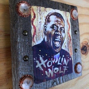 Howlin' Wolf Portrait on Wood / Blues Art / 3D Art Print / Blues ...