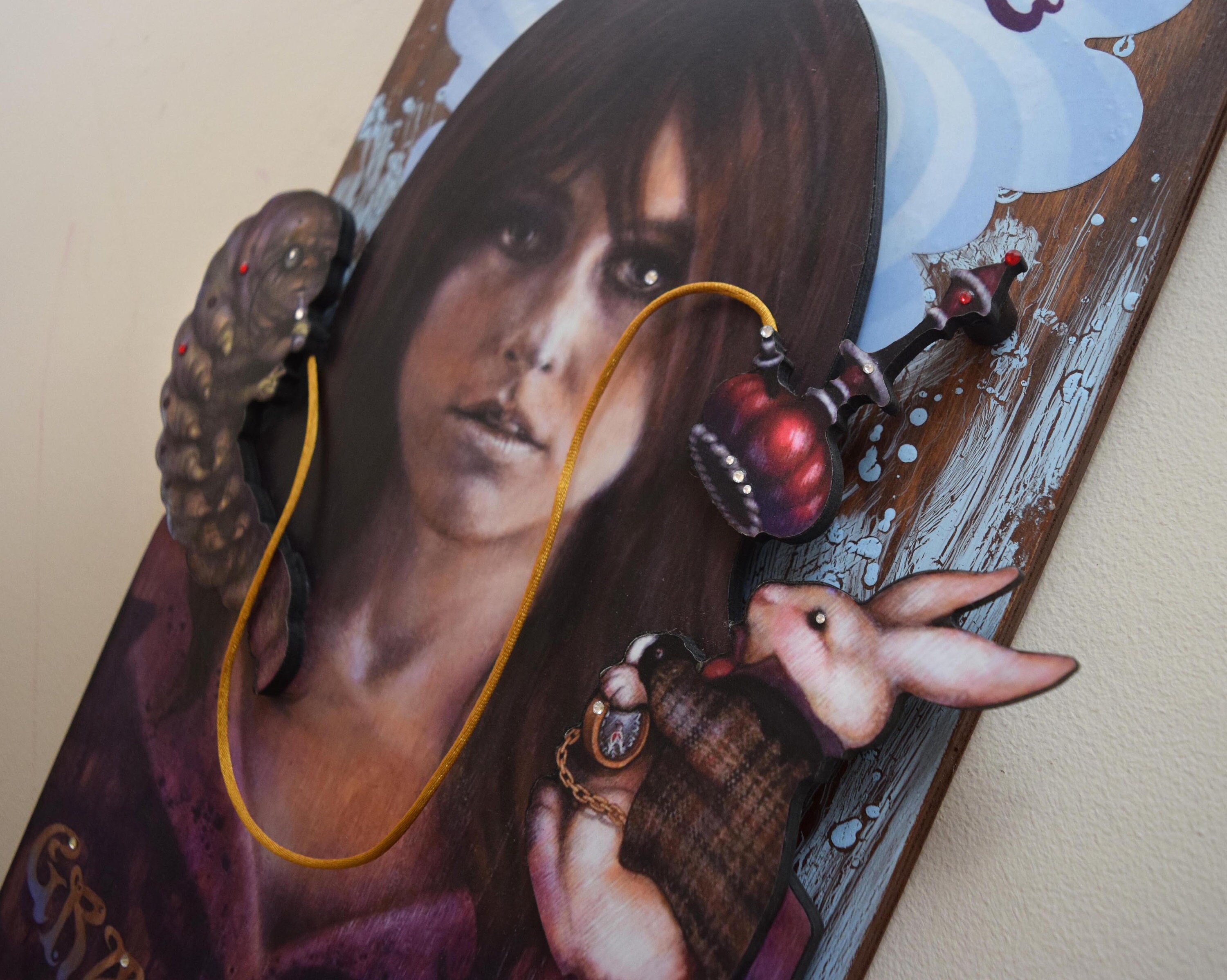 Grace Slick 3D Portrait on Wood / 1960's Rock and Roll Art / Jefferson ...