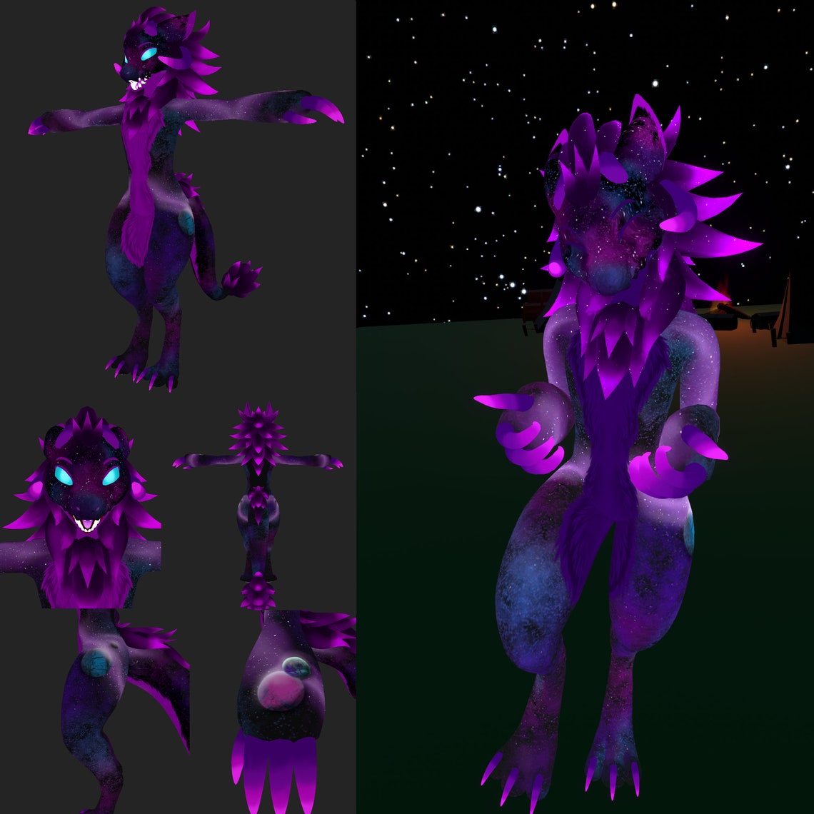 Vrchat Furry Avatar Retexture Wickerbeast Nardodragon Besuru Kirin ...