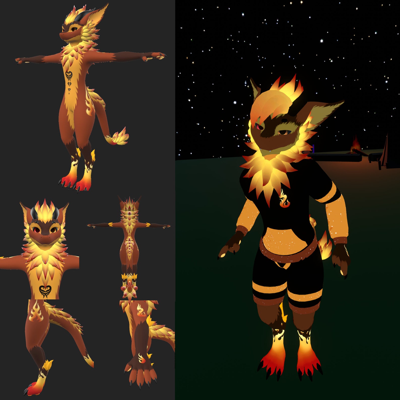 Vrchat Furry Avatar Retexture Wickerbeast Nardodragon Besuru Kirin ...