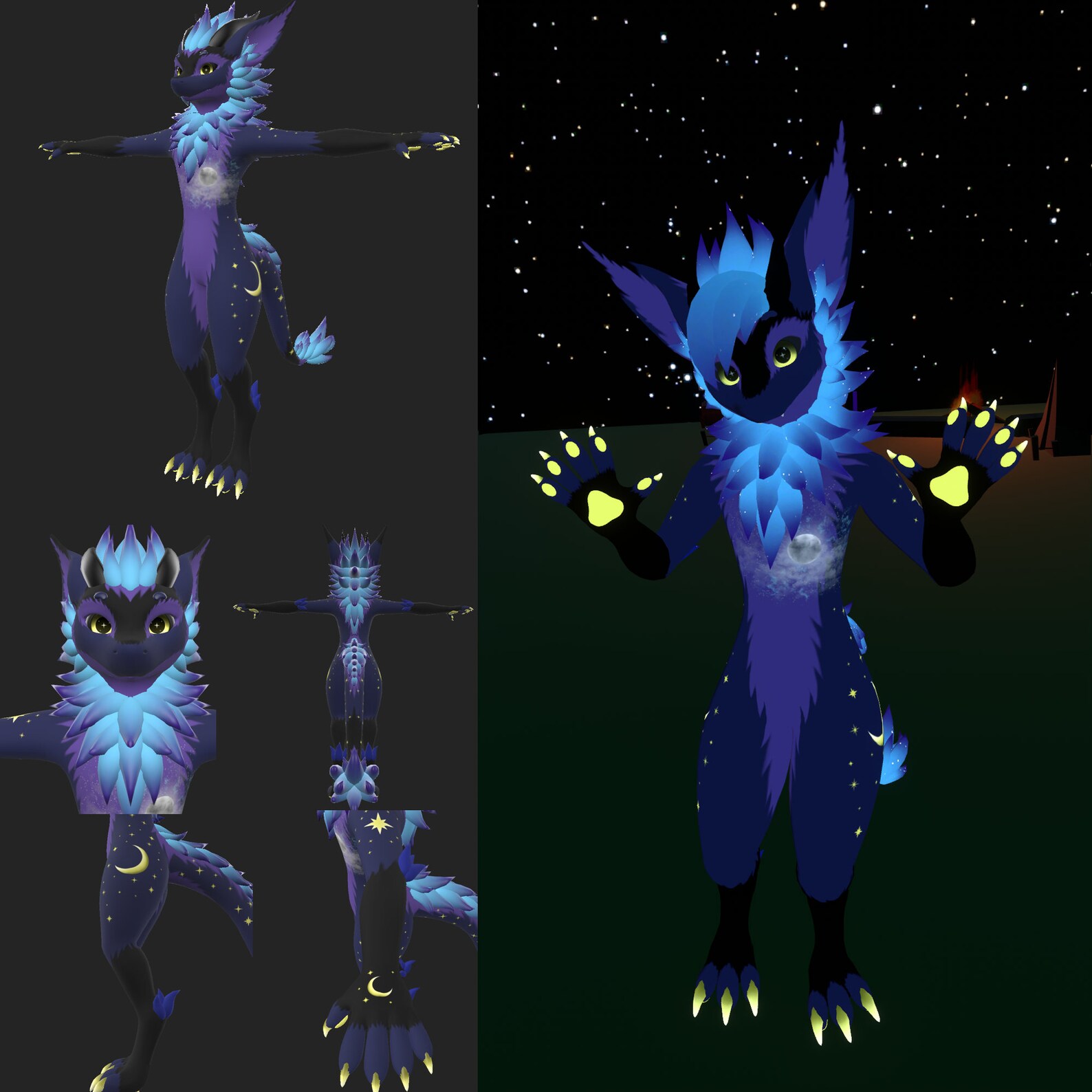 Vrchat Furry Avatar Retexture Wickerbeast Nardodragon Besuru Kirin ...