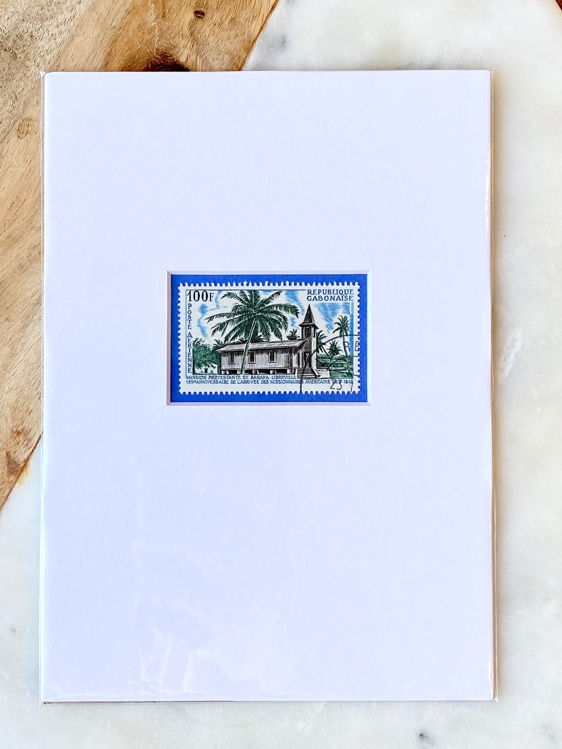 1967 Gabon Protestant Missionary Stamp - Etsy