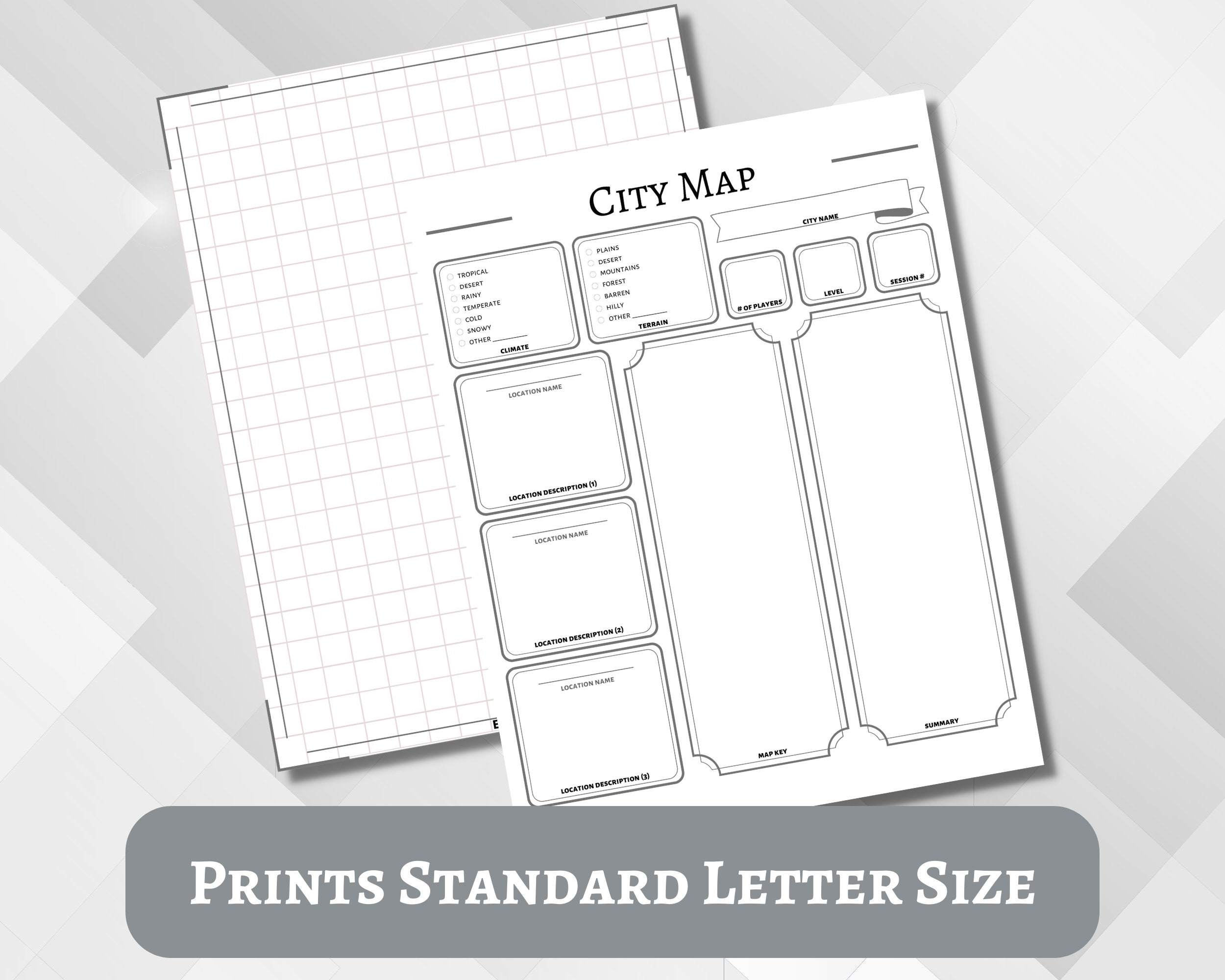 Dungeon Master Notes Template - Etsy