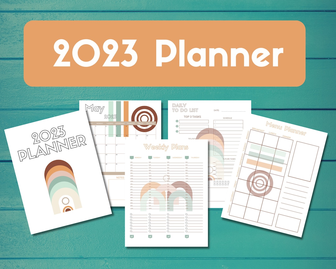 2023 Printable Calendar and Planner - Etsy