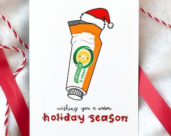 Healthcare Greeting Card Printable Doctor Christmas Card - Etsy