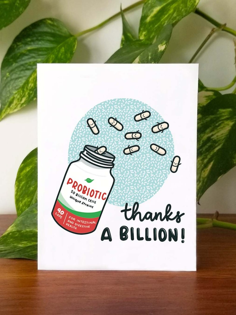 Thanks a Billion | Funny Medical Greeting Card, Thank You Card, Perfect ...