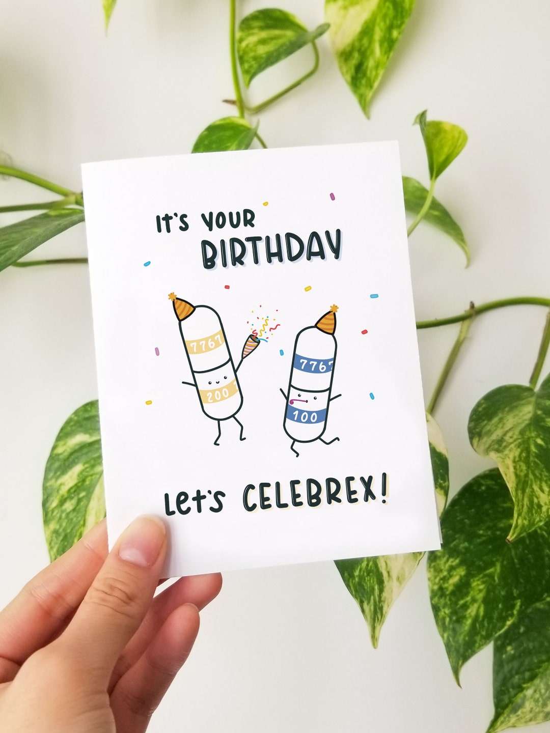 Let's Celebrex Birthday | Funny Medical Greeting Card, Birthday Card ...