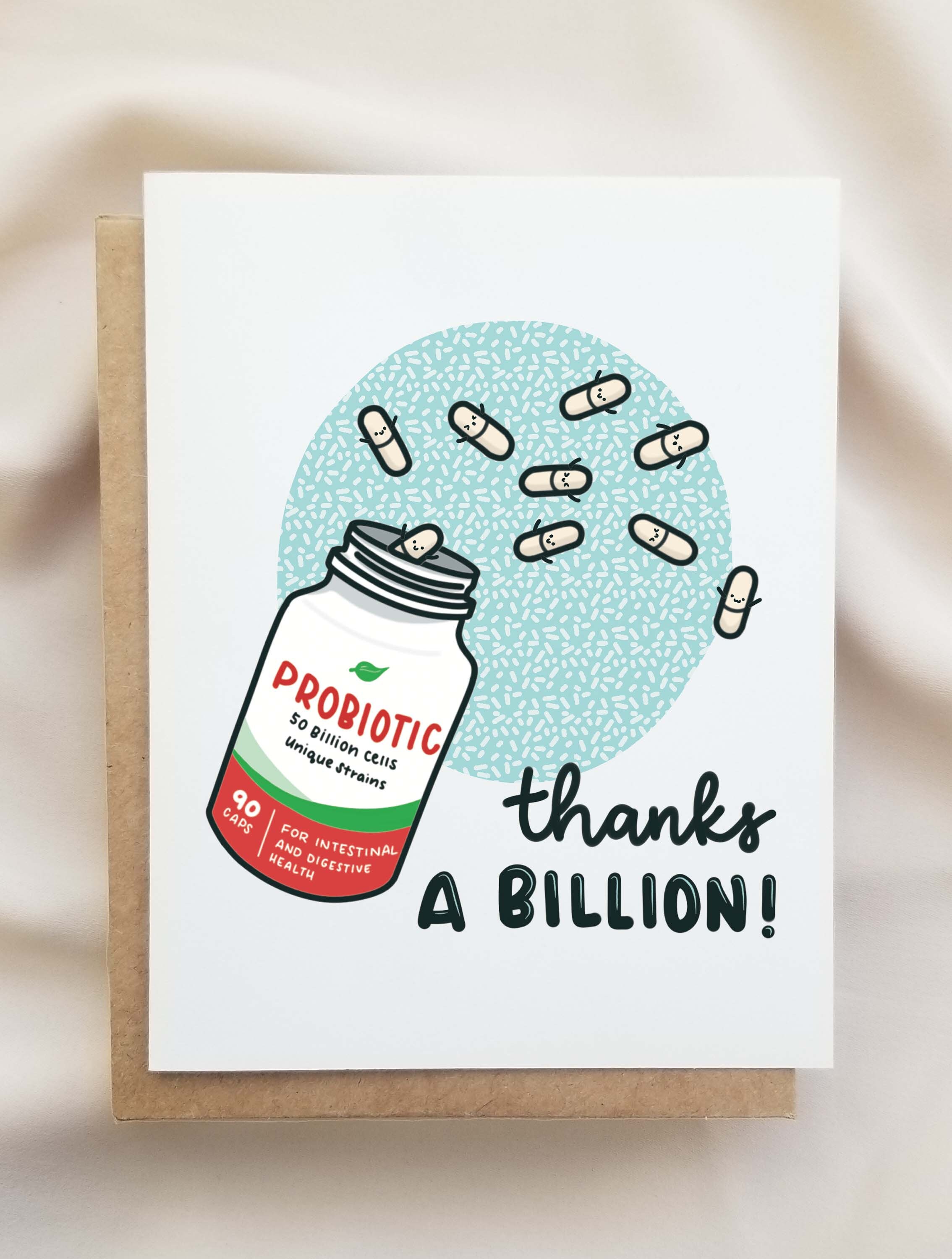 Thanks a Billion | Funny Medical Greeting Card, Thank You Card, Perfect ...