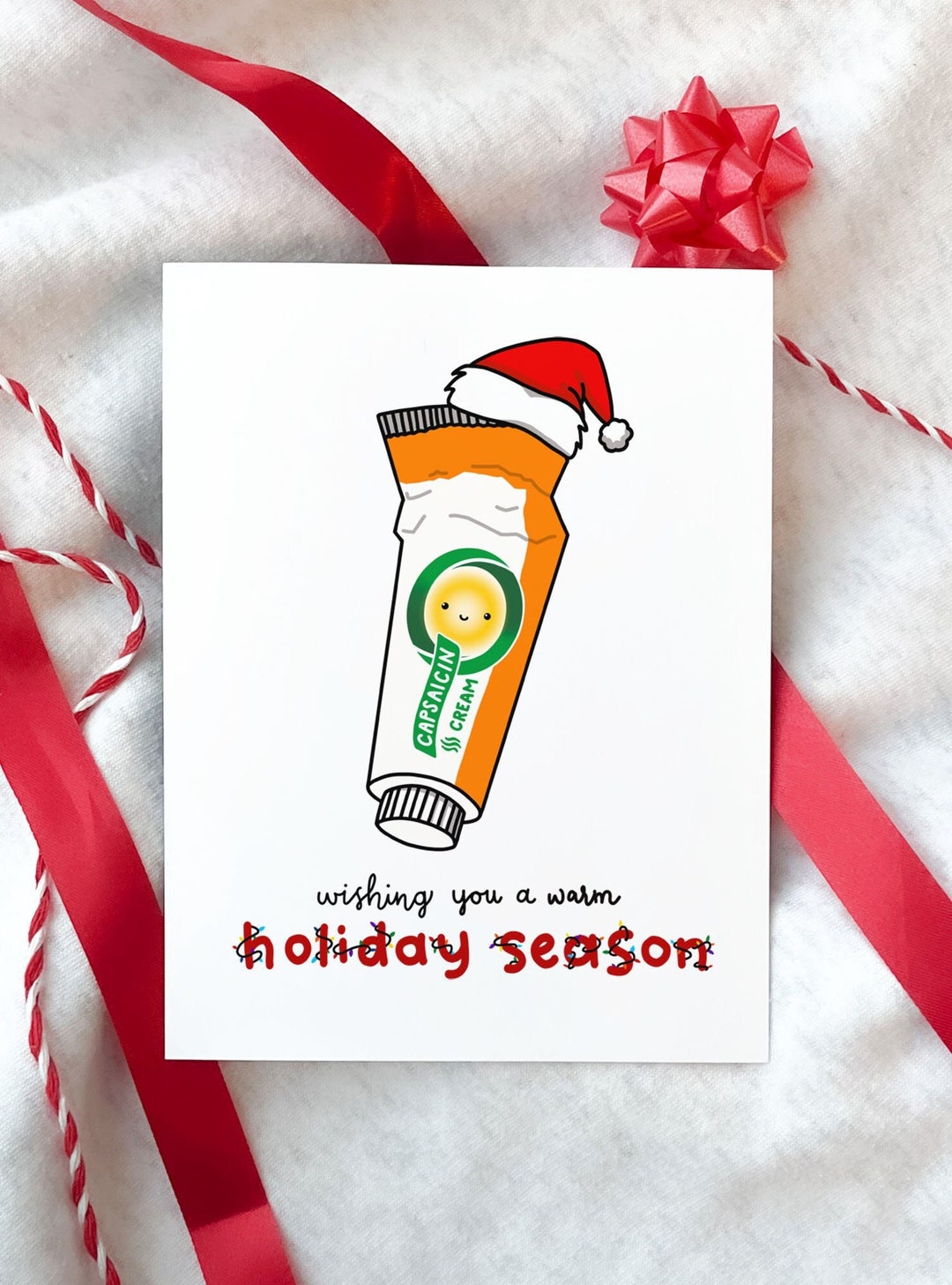 Warm Holiday Season | Funny Medical Xmas Card, Christmas Card, Perfect ...