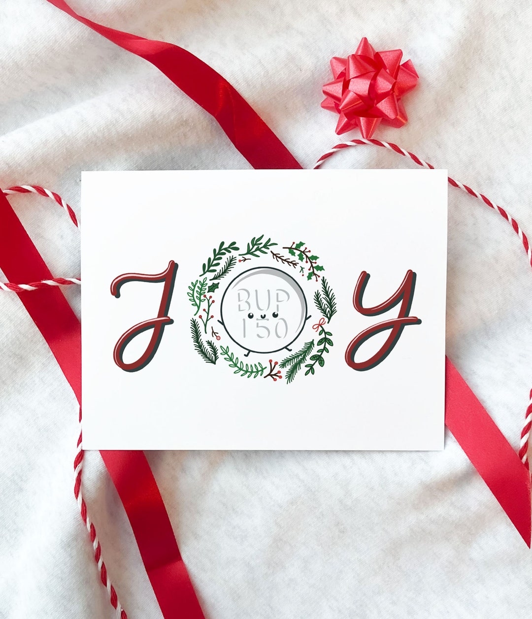 JOY | Funny Medical Xmas Card, Christmas Card, Perfect for Pharmacy ...
