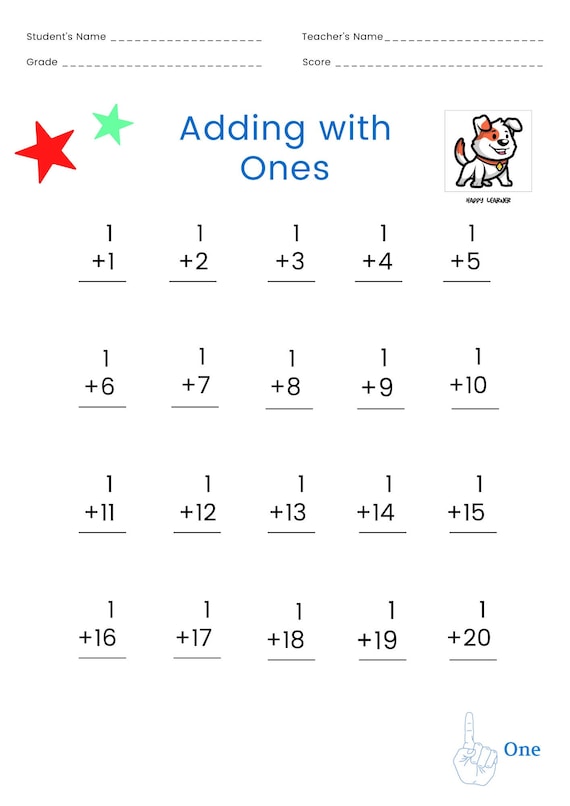 Adding Math Worksheets