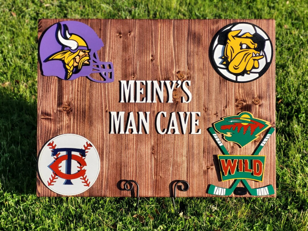 Four Corners Sports Sign/ Customized Sports Teams/ Man Cave Sign ...