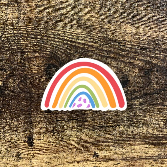 Pastel Rainbow Sticker - Etsy