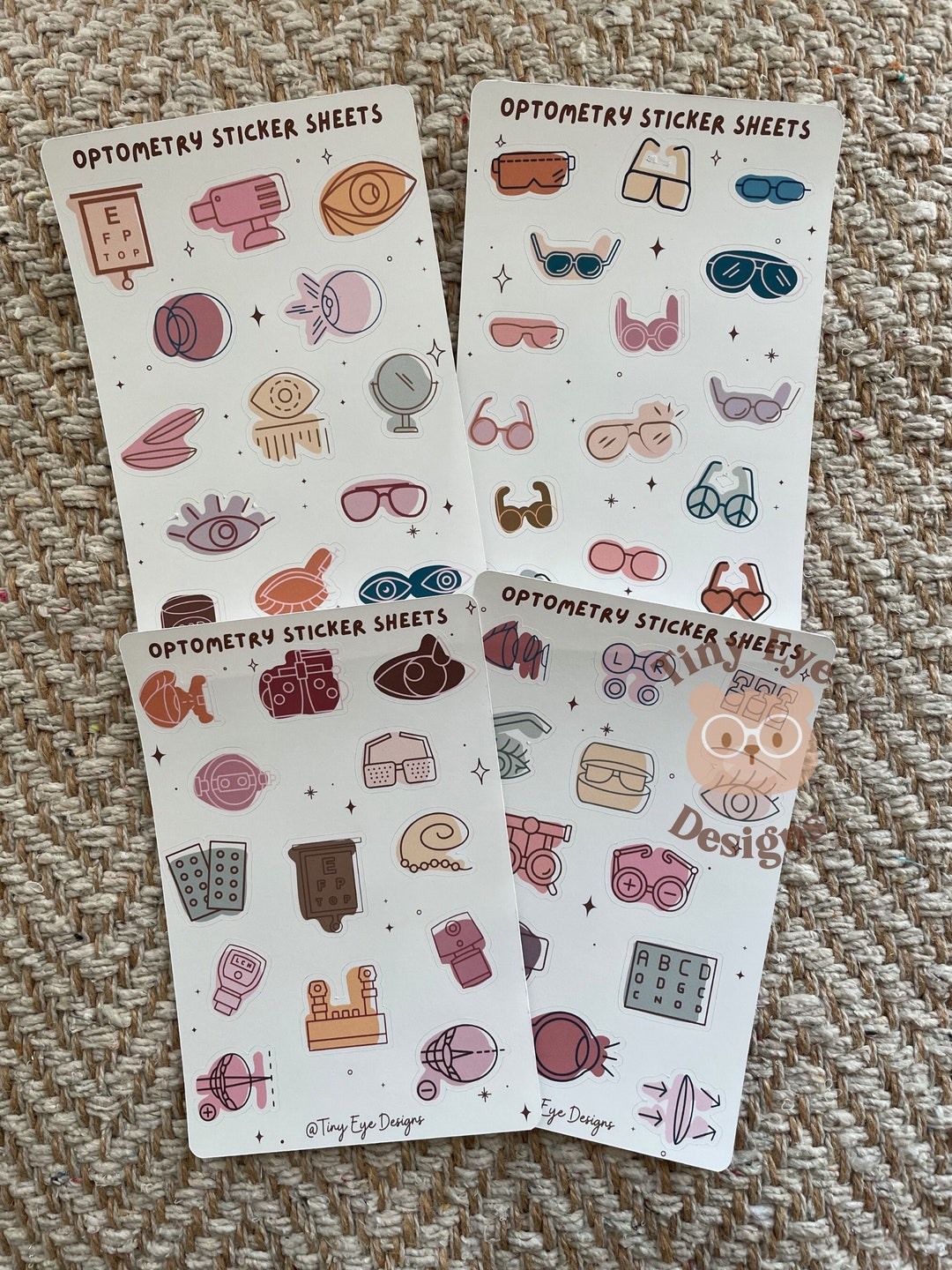 Optometry Sticker Sheet Gift Ideas Optometry Ophthalmology - Etsy Australia
