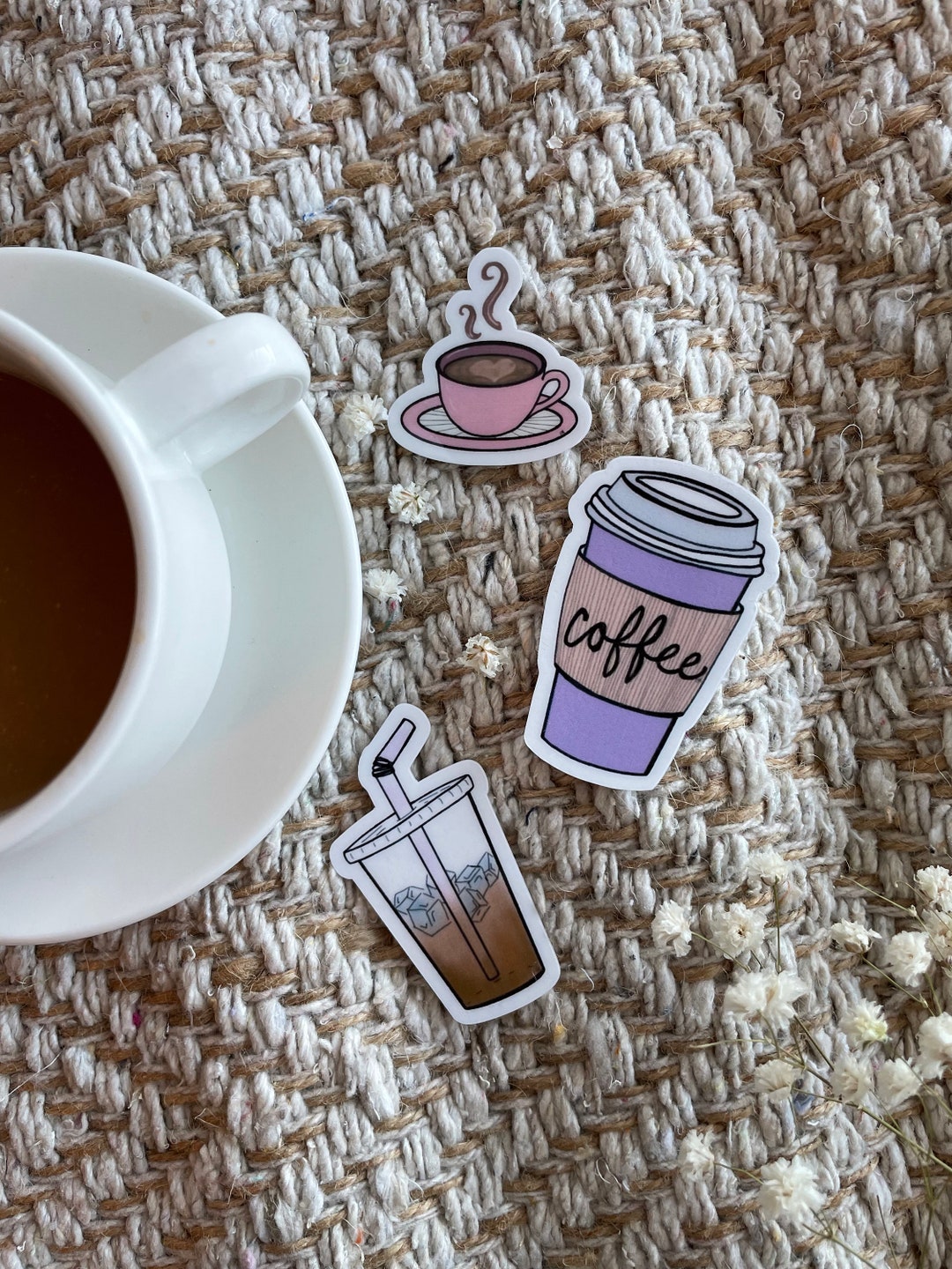 Iced Coffee Latte Bundle Pack Sticker Gift Ideas for Students Nurses ...