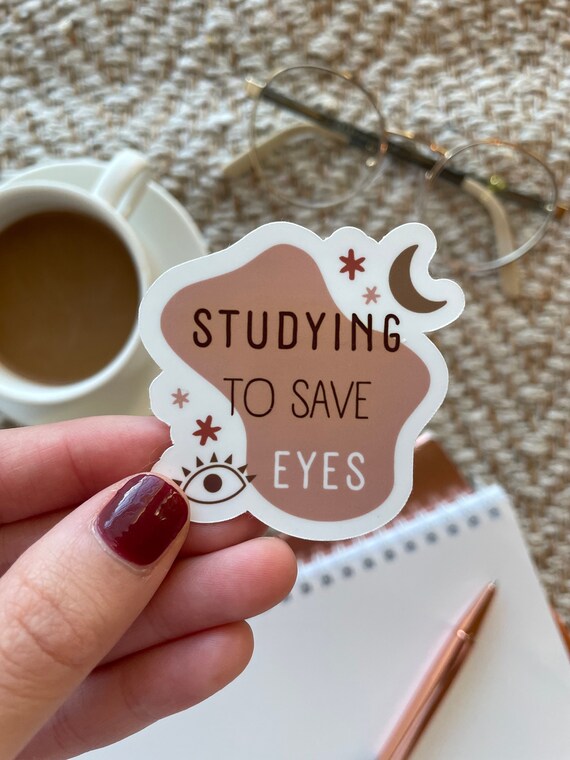 Studying Eyes Decal Sticker Optometry Gift Ideas for Optometry | Etsy