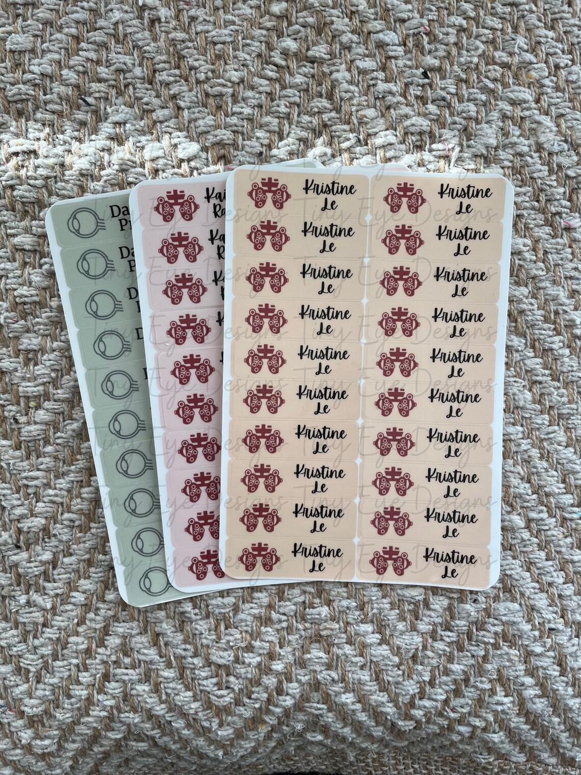 Custom Optometry Equipment Label Sticker Optometrist Gift Idea ...